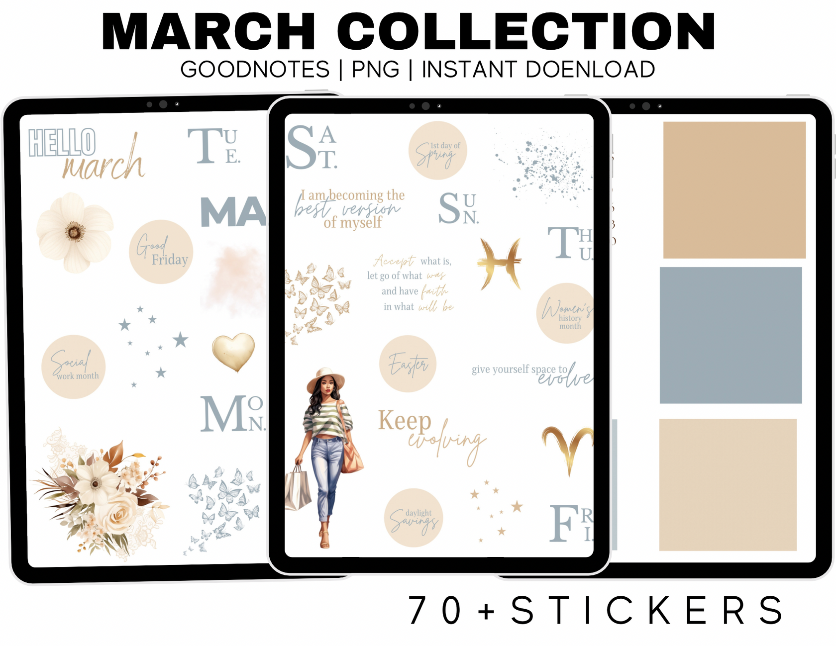 March Stickers – AshLee Digital Studio