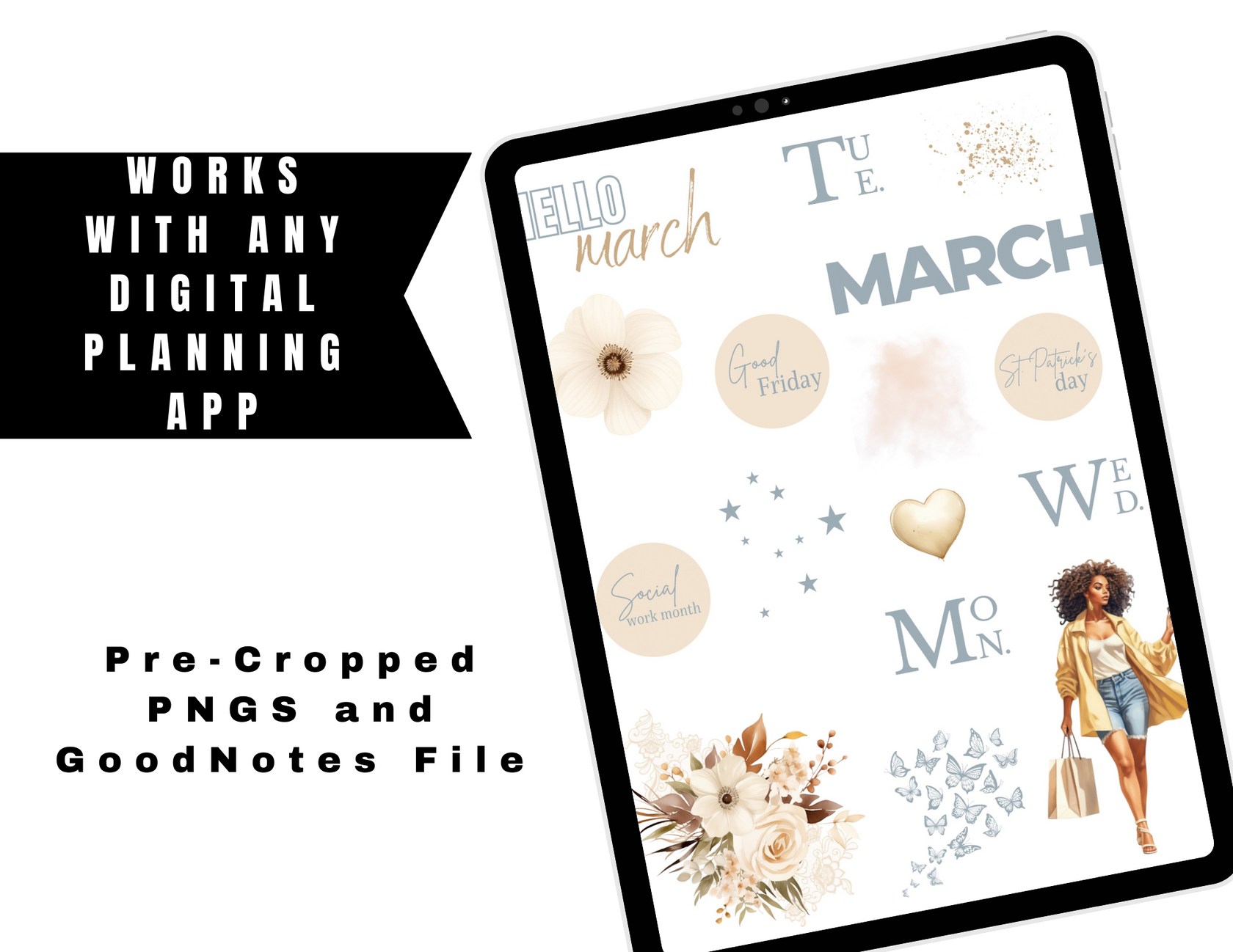 March Stickers – AshLee Digital Studio