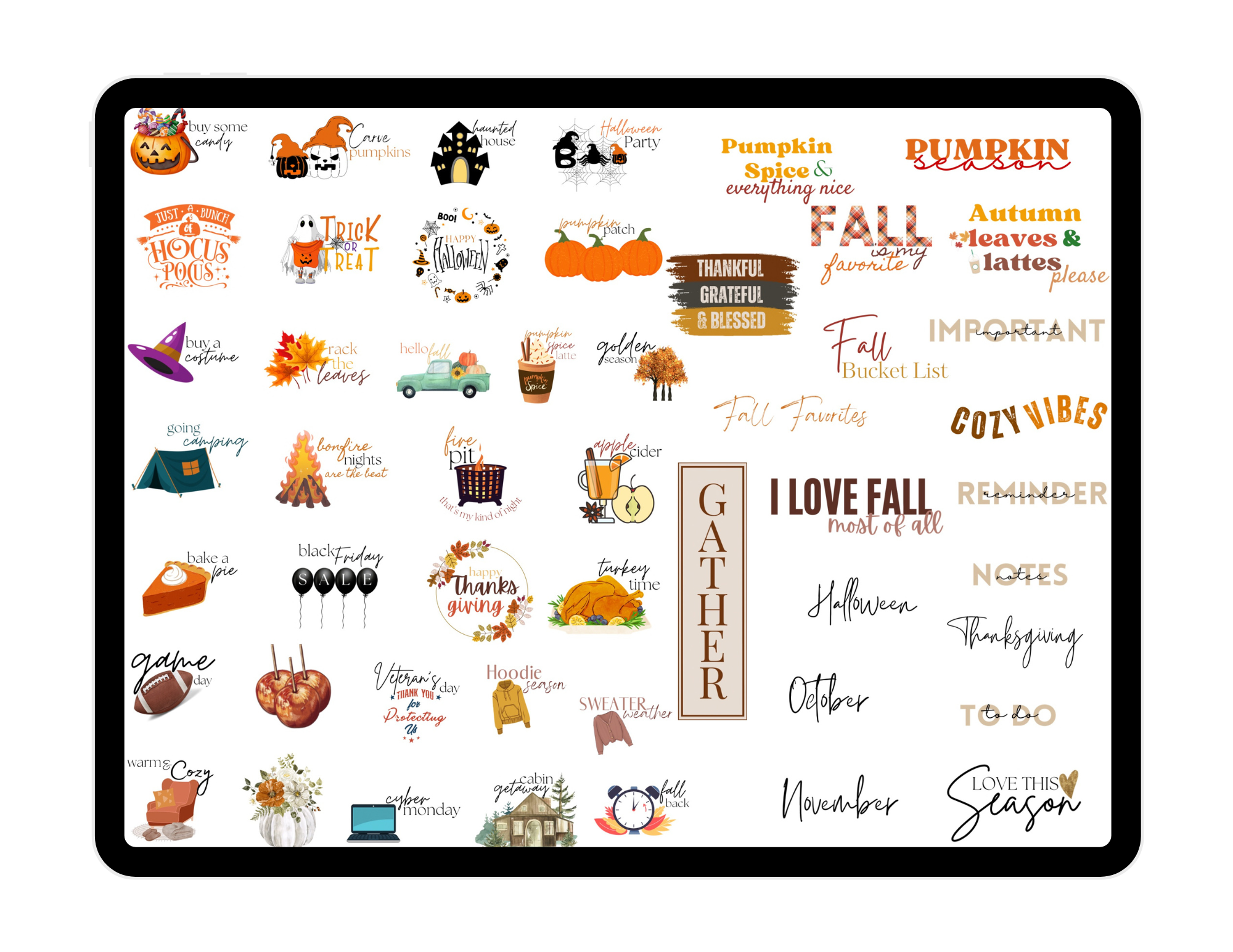 Fall Icons – AshLee Digital Studio