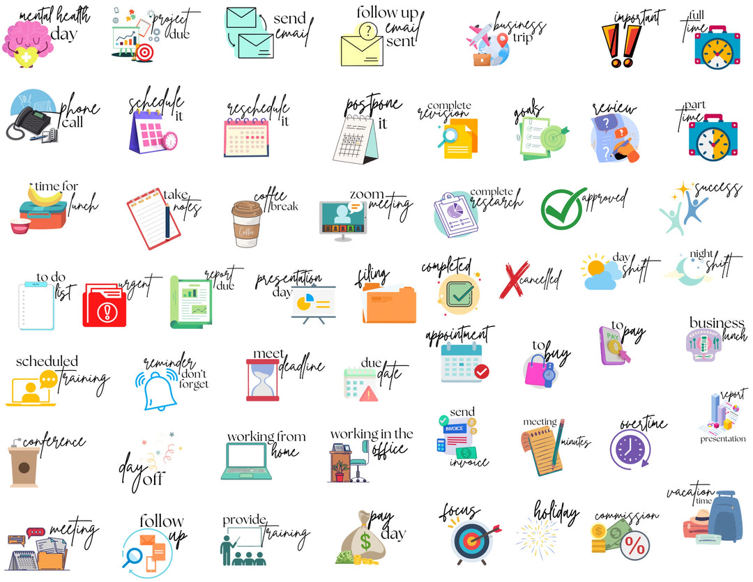 Workday Icons – AshLee Digital Studio